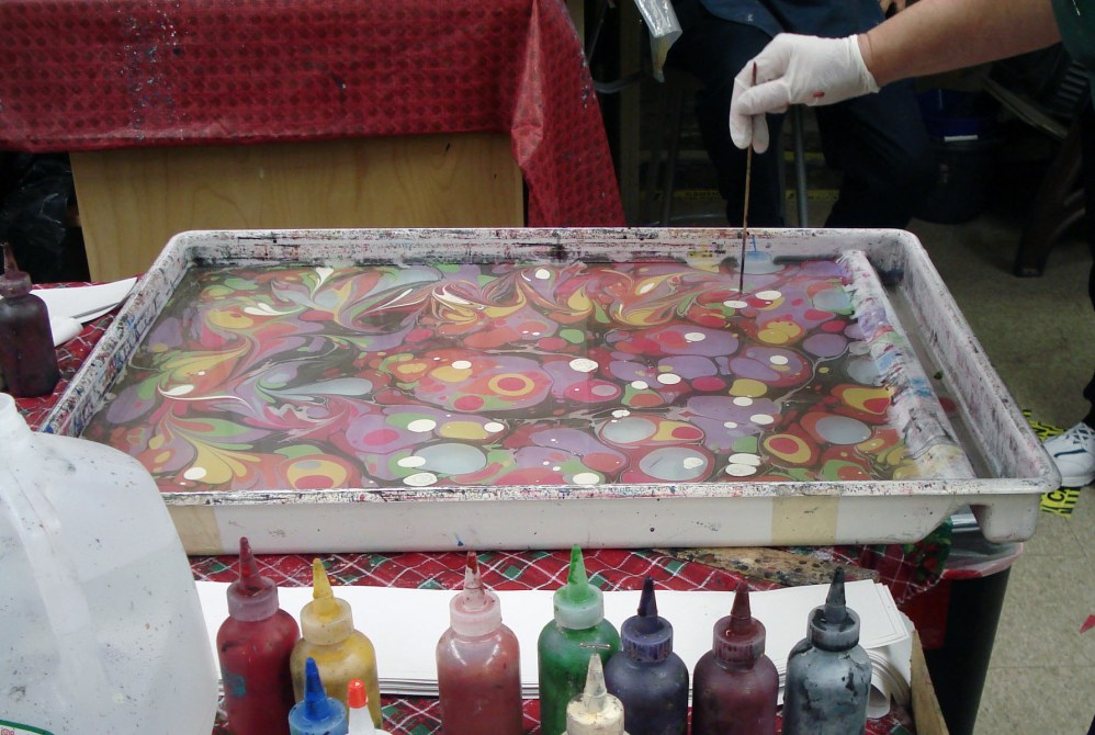Paper Marbling Workshop – Work of the Hand